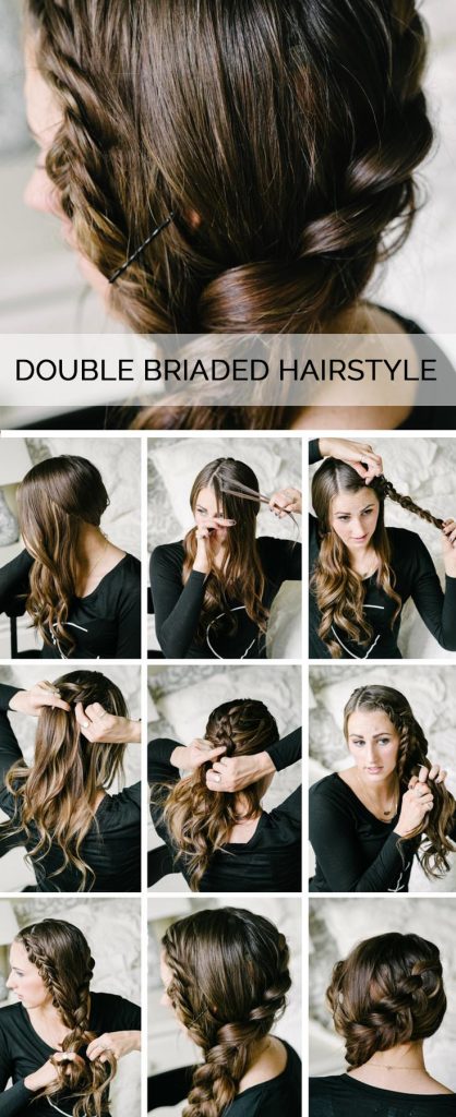 DOUBLE BRAID HAIRSTYLE TUTORIAL - Dani Marie Blog