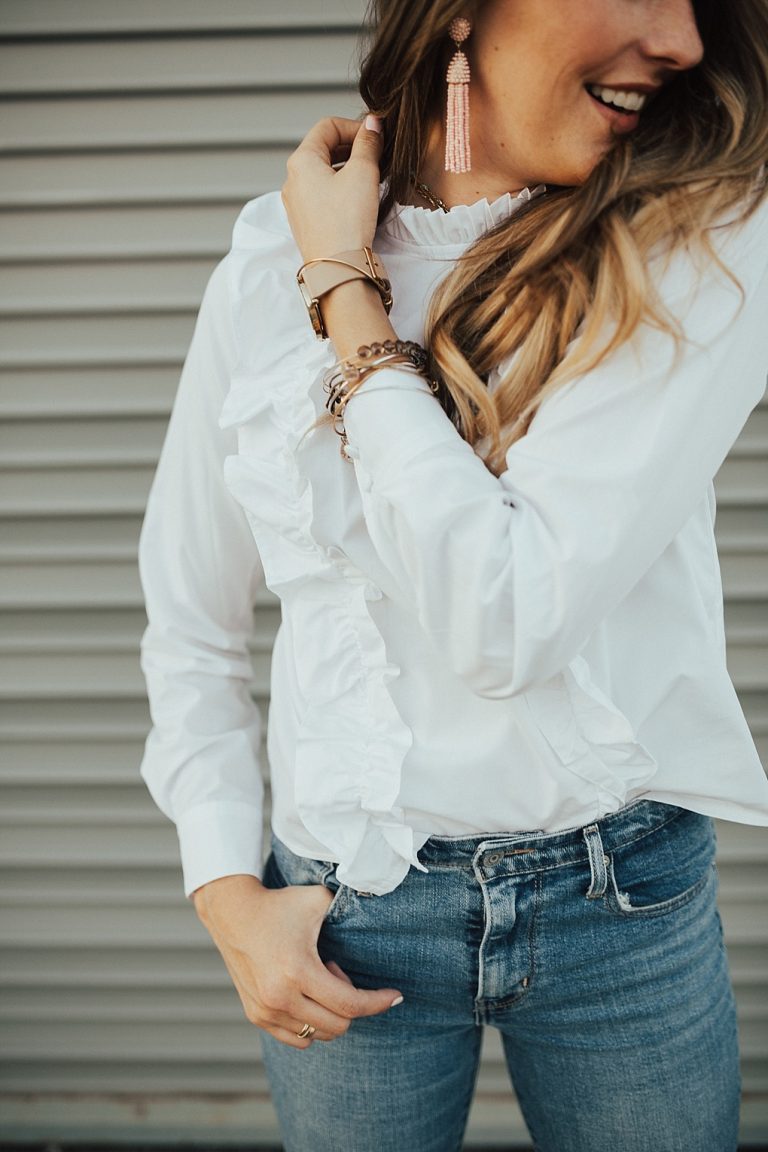 Dressy Ruffle Top & Jeans Combo | Fall Fashion | Dani Marie